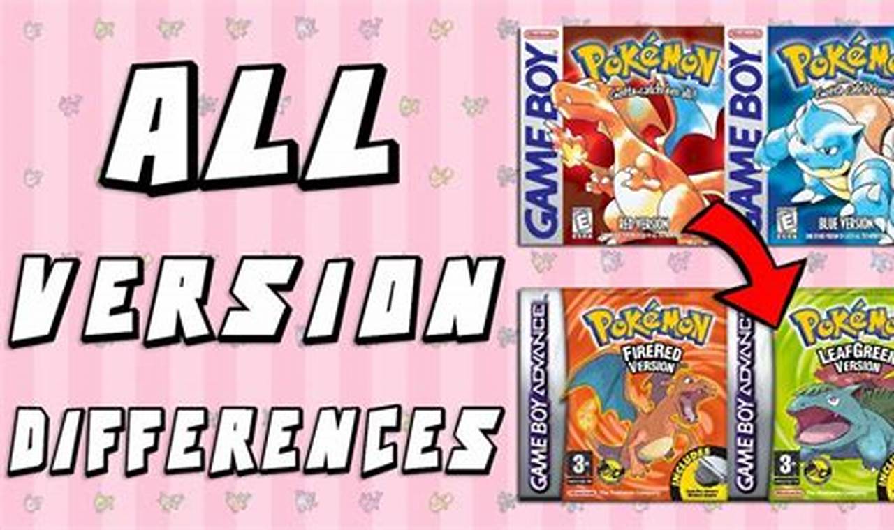 Red vs. Blue: Pokemon Differences + Which to Choose?