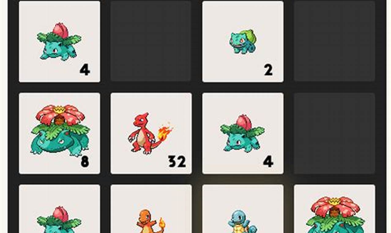 Gotta Merge 'Em All! 2048 Pokemon Puzzle