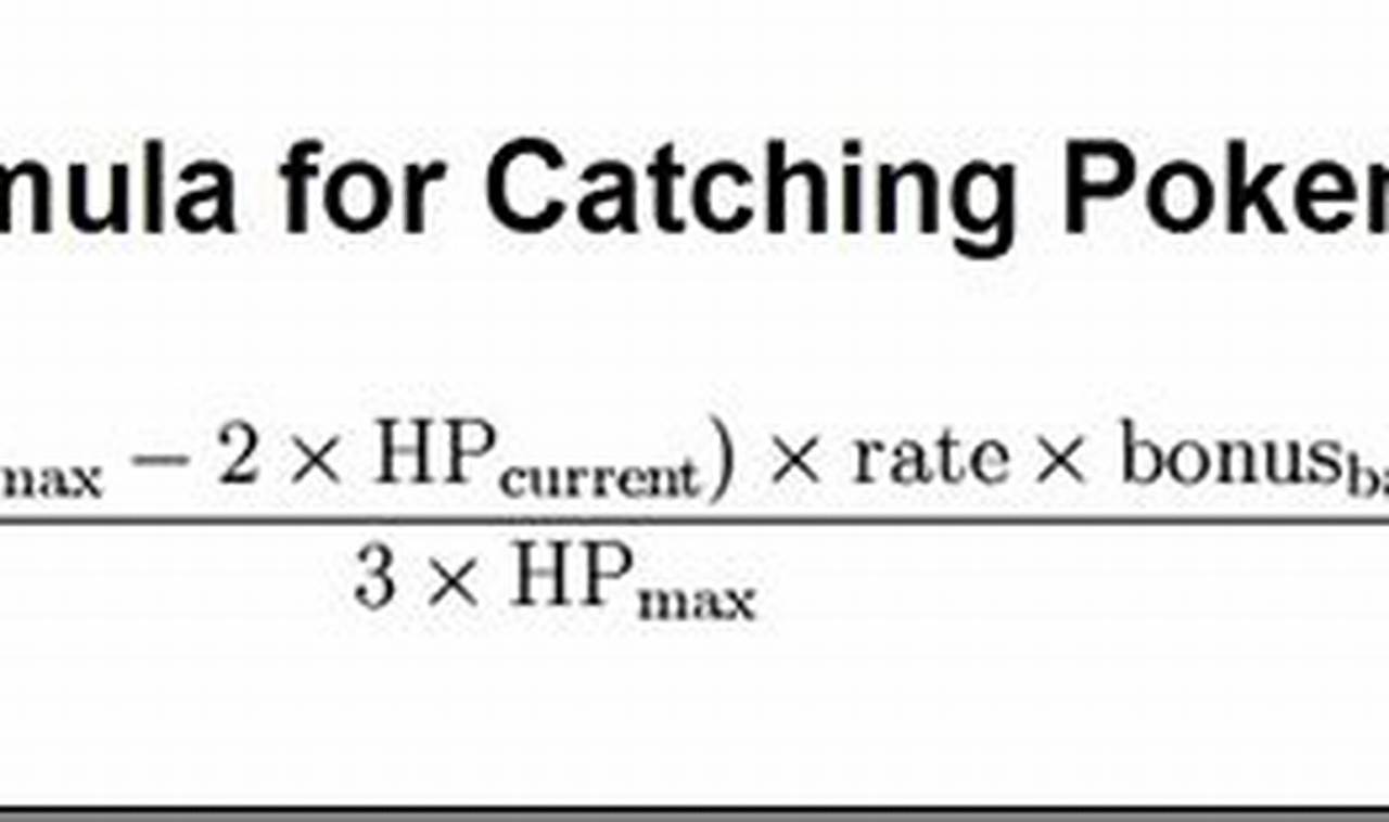 Best Catch Rate Pokemon Calculator: Get It!